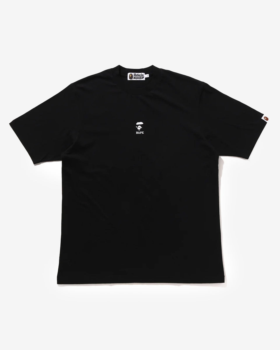A BATHING APE Ape Face Shrunk Tee Black | Commonwealth Philippines ...